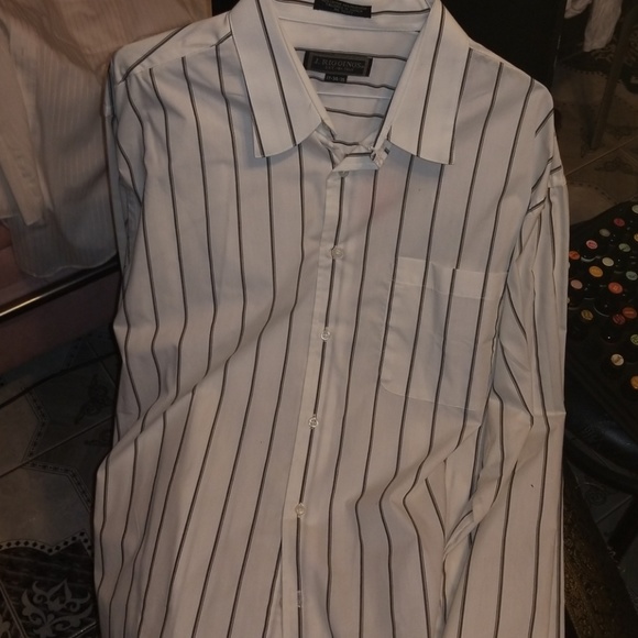J. Riggins | Shirts | J Riggins Mens Striped Dress Shirt 7 3435 | Poshmark